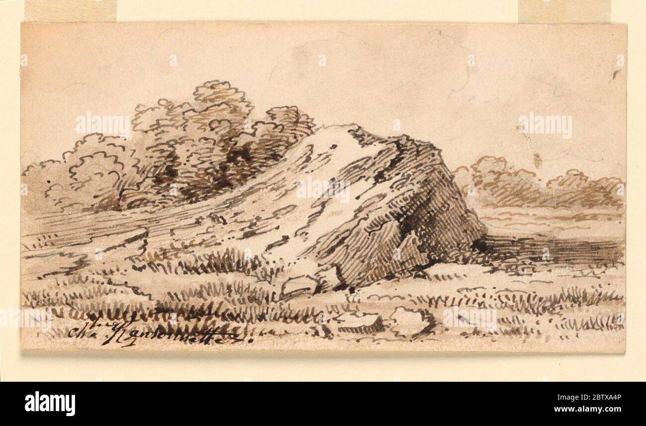 Landscape with Mound. Research in ProgressLandscape with mound Stock ...