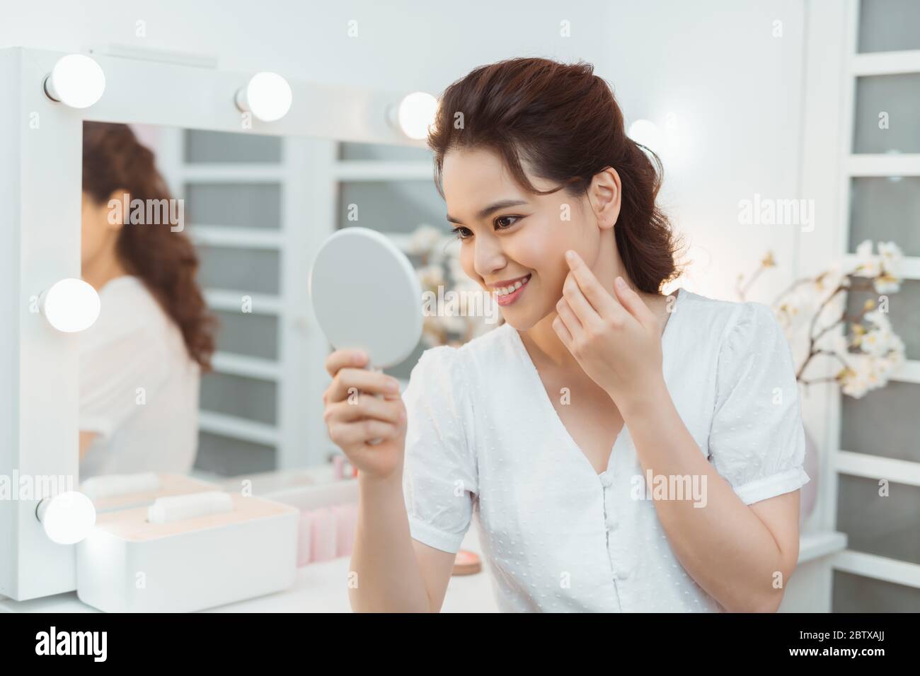 Woman looking on hi-res stock photography and images - Alamy