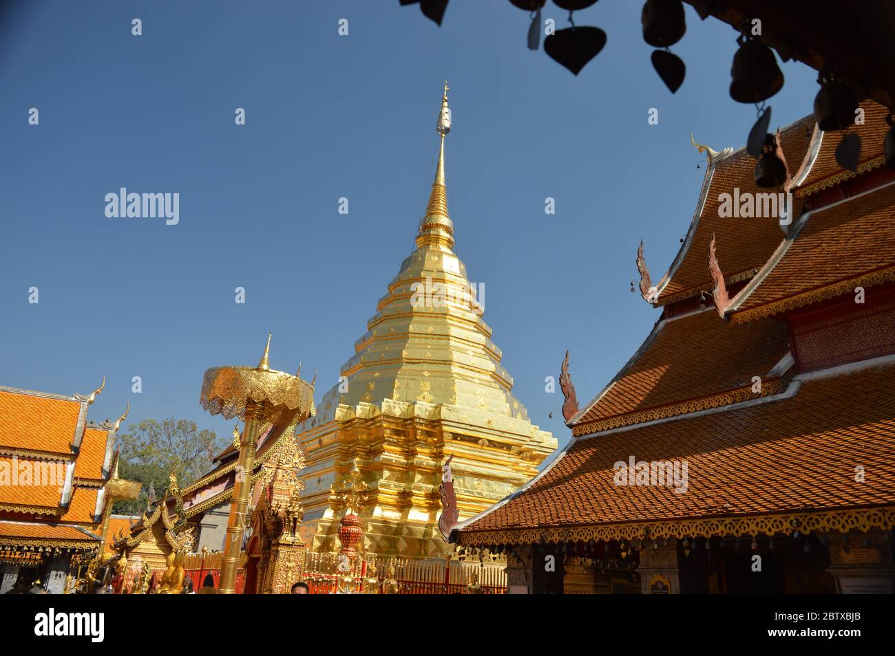 Wat Phra That Doi Suthep temple,The temple is 689 meters high from the ...