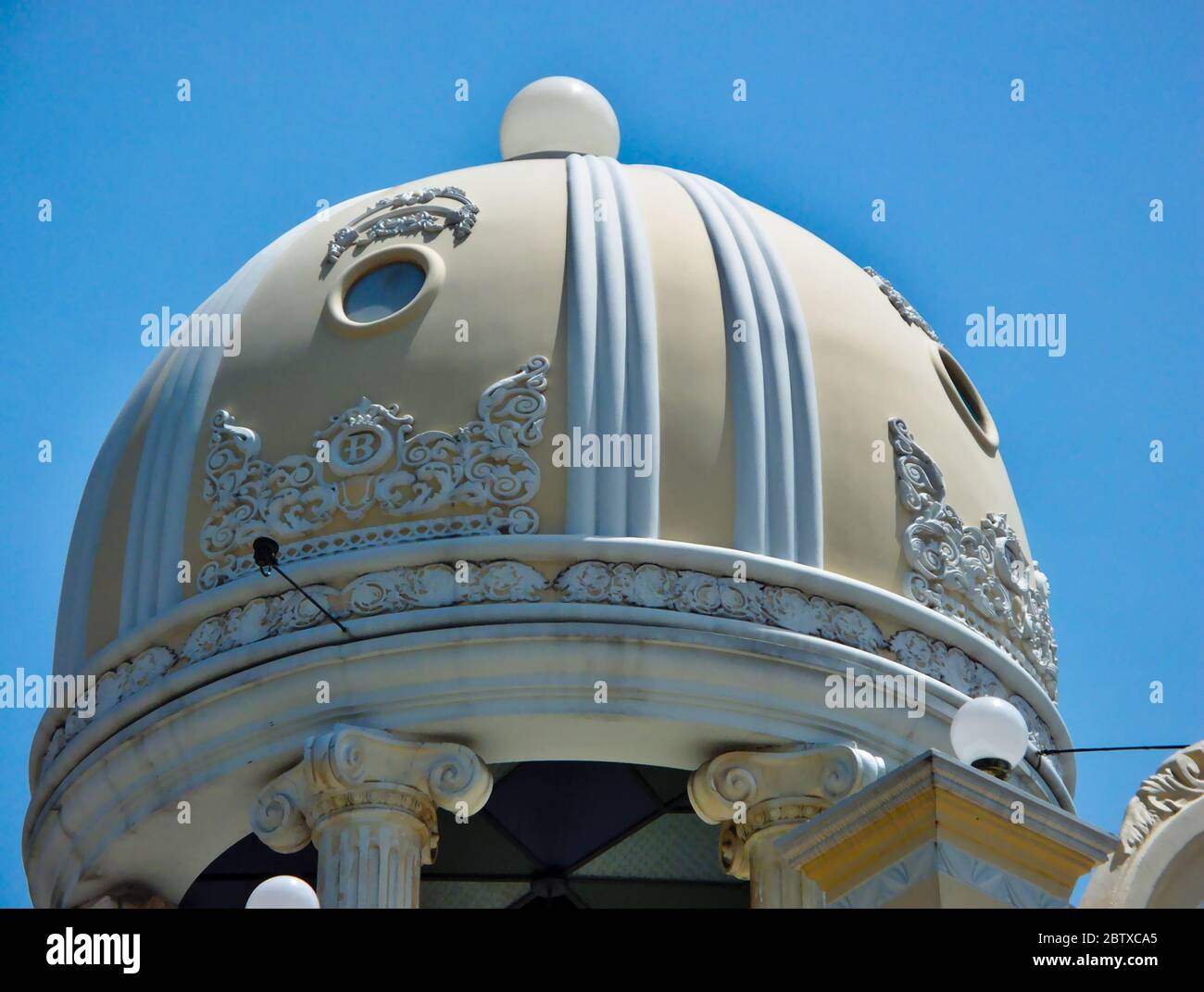 The dome of an ancient building with beautiful old patterns Stock Photo ...