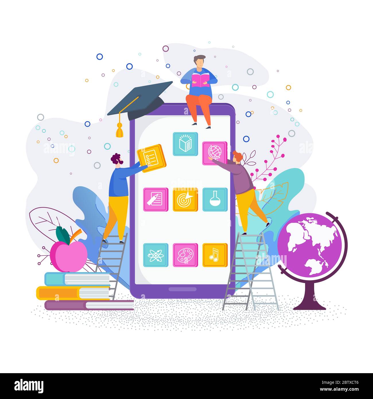Educational application Stock Vector Images - Alamy