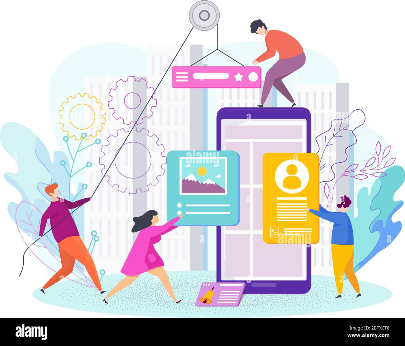 Website hero layout Stock Vector Images - Alamy