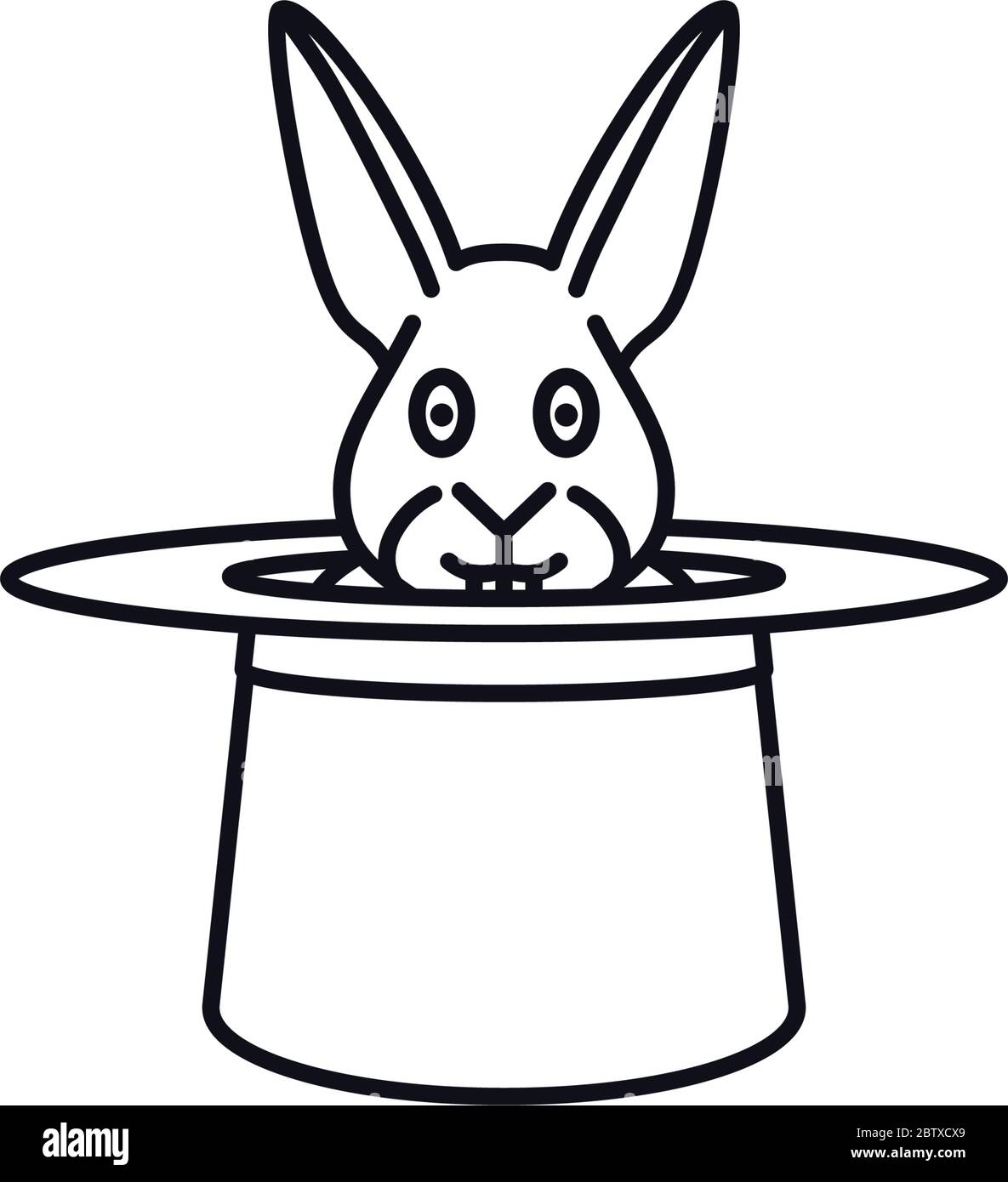 Rabbit in hat magician hi-res stock photography and images - Alamy