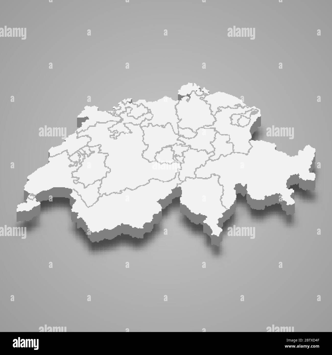 Map Of Switzerland Stock Vector Images - Alamy