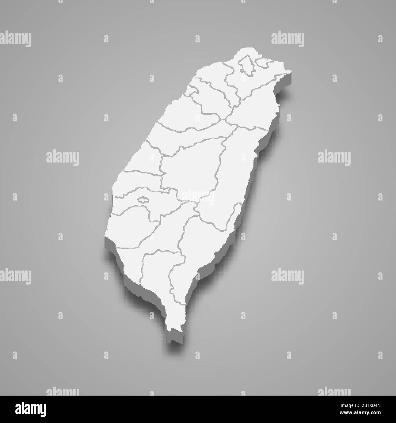Taiwan map Black and White Stock Photos & Images - Alamy