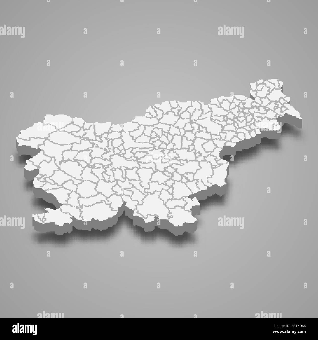 Slovenia map design country Black and White Stock Photos & Images - Alamy