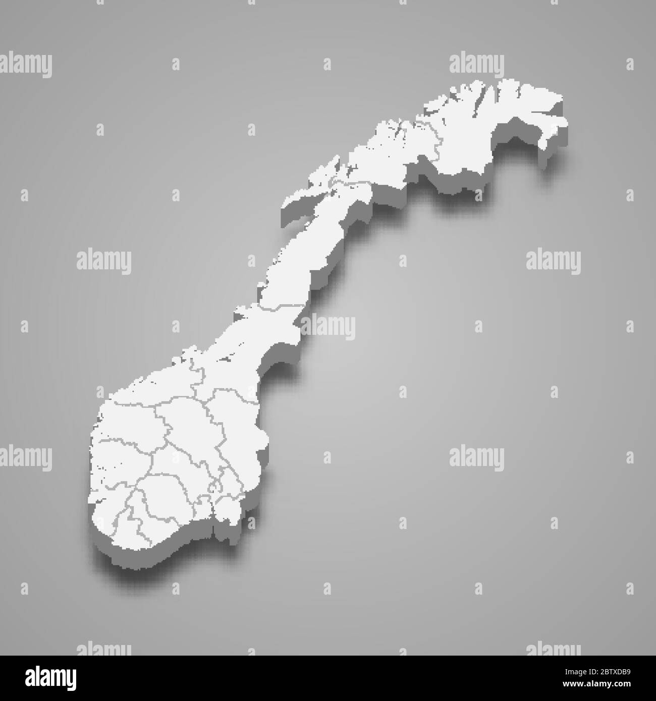 Norway regions Stock Vector Images - Alamy