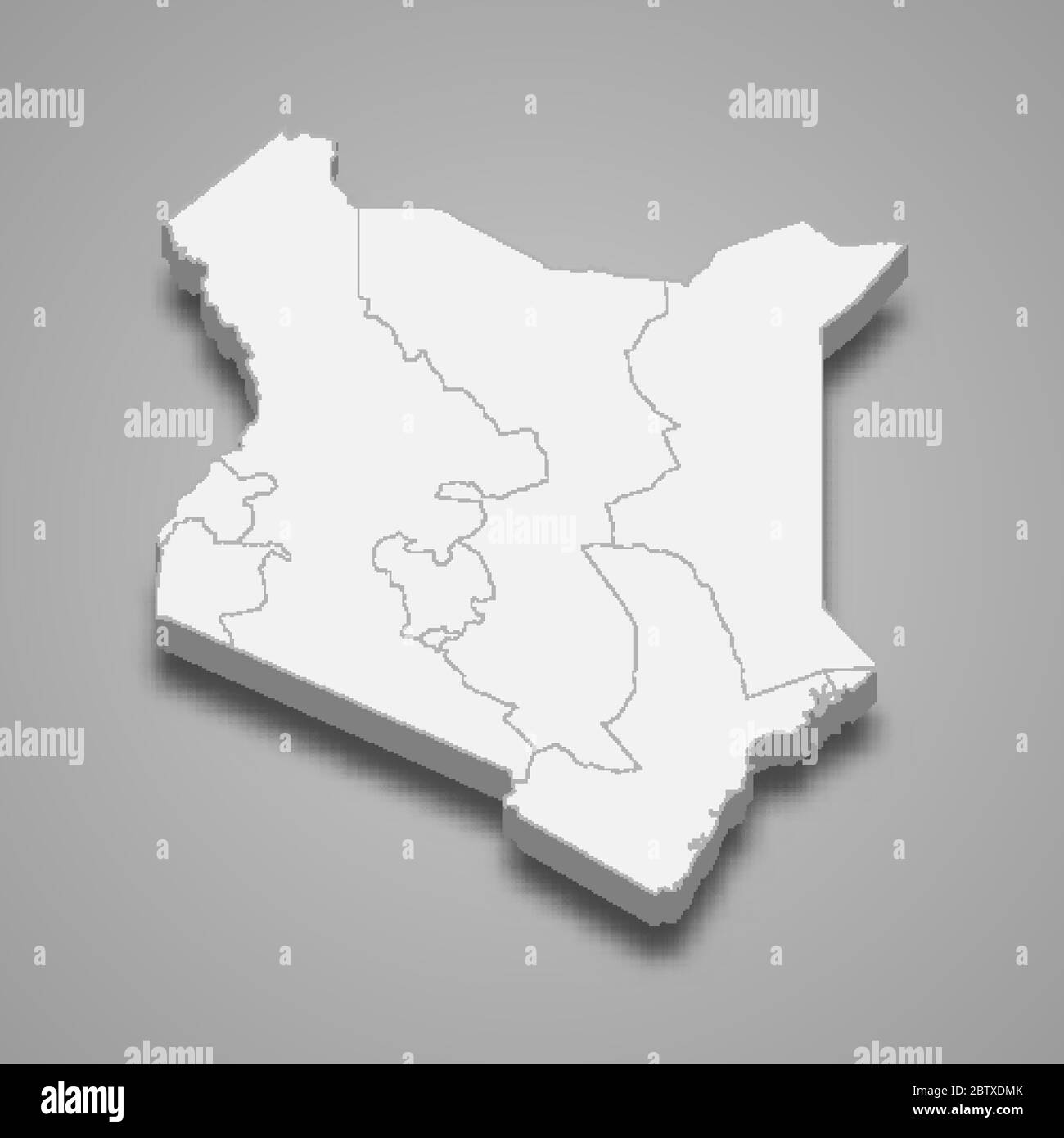 Map of kenya hi-res stock photography and images - Alamy