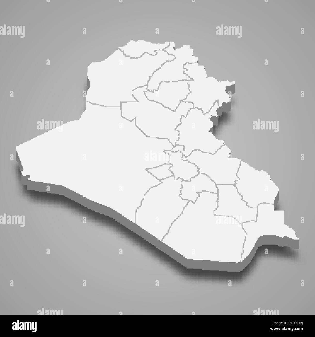 Physical 3d Map Of Iraq