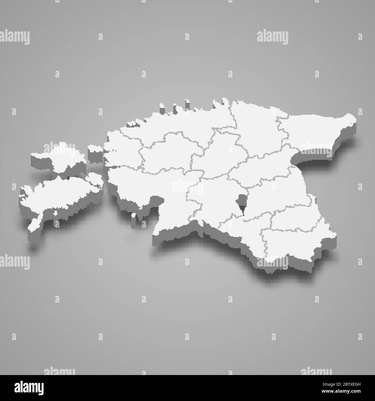 Map of estonia Black and White Stock Photos & Images - Alamy