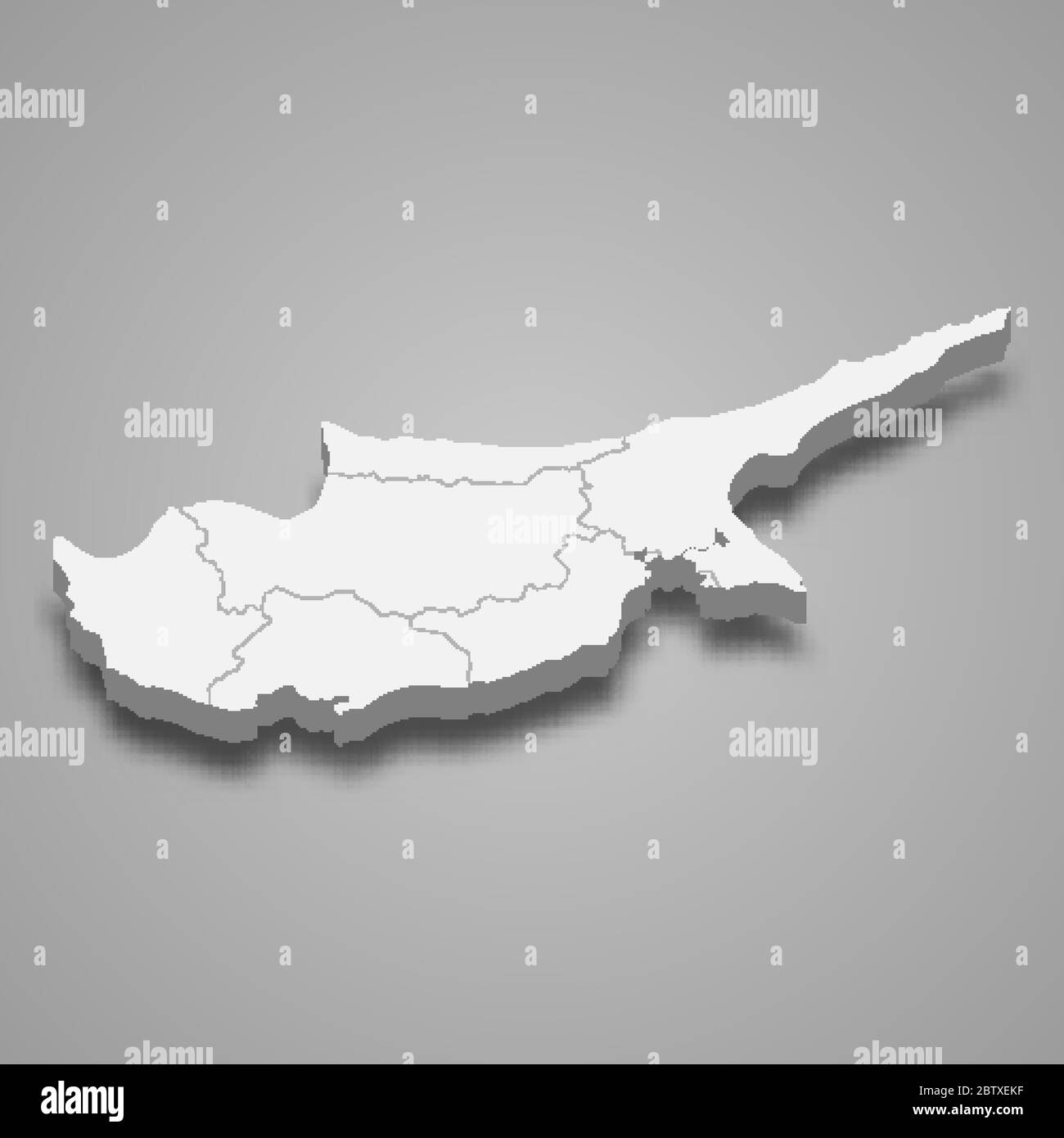 Map of cyprus Black and White Stock Photos & Images - Alamy