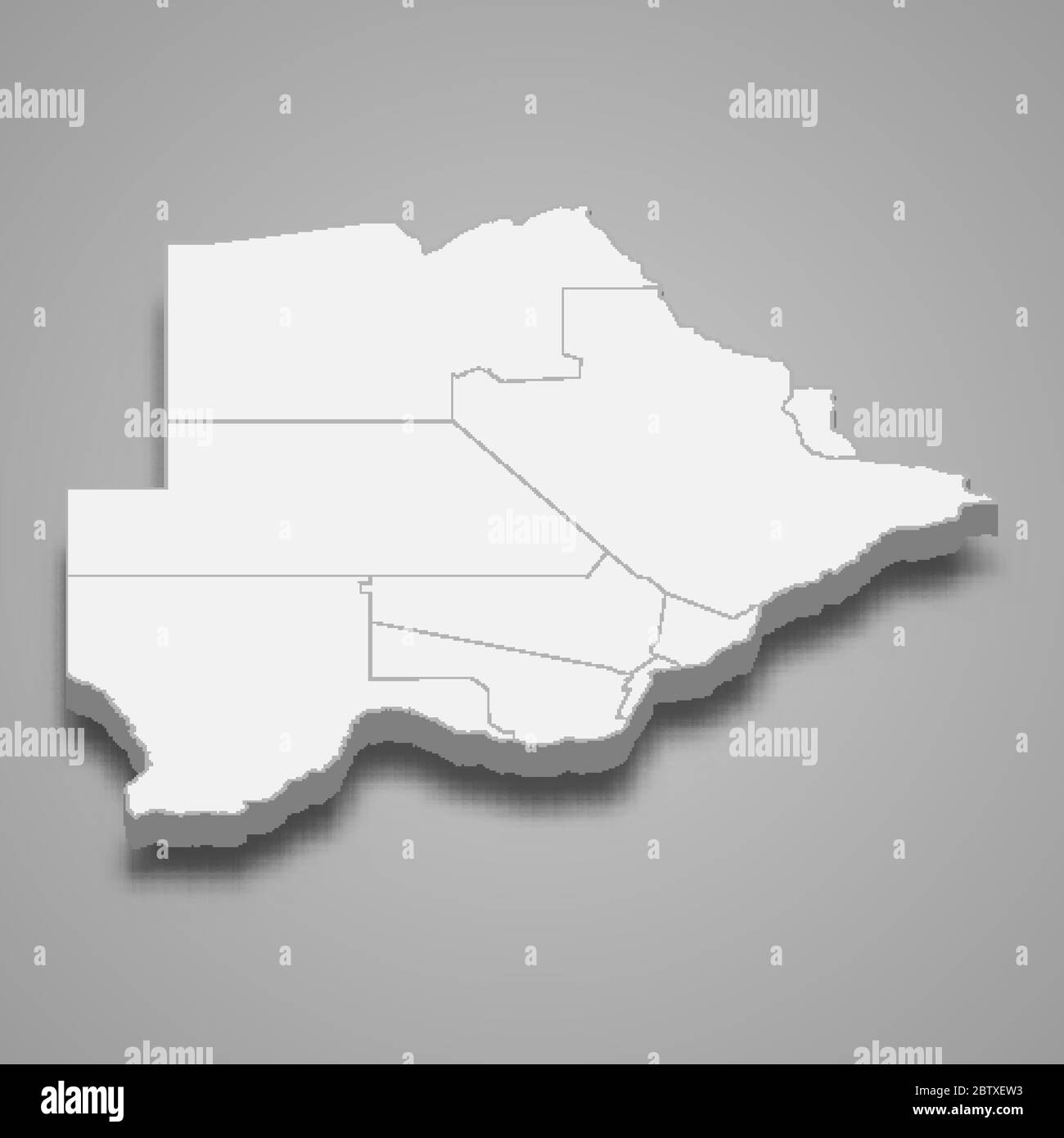 Botswana boundary Stock Vector Images - Alamy