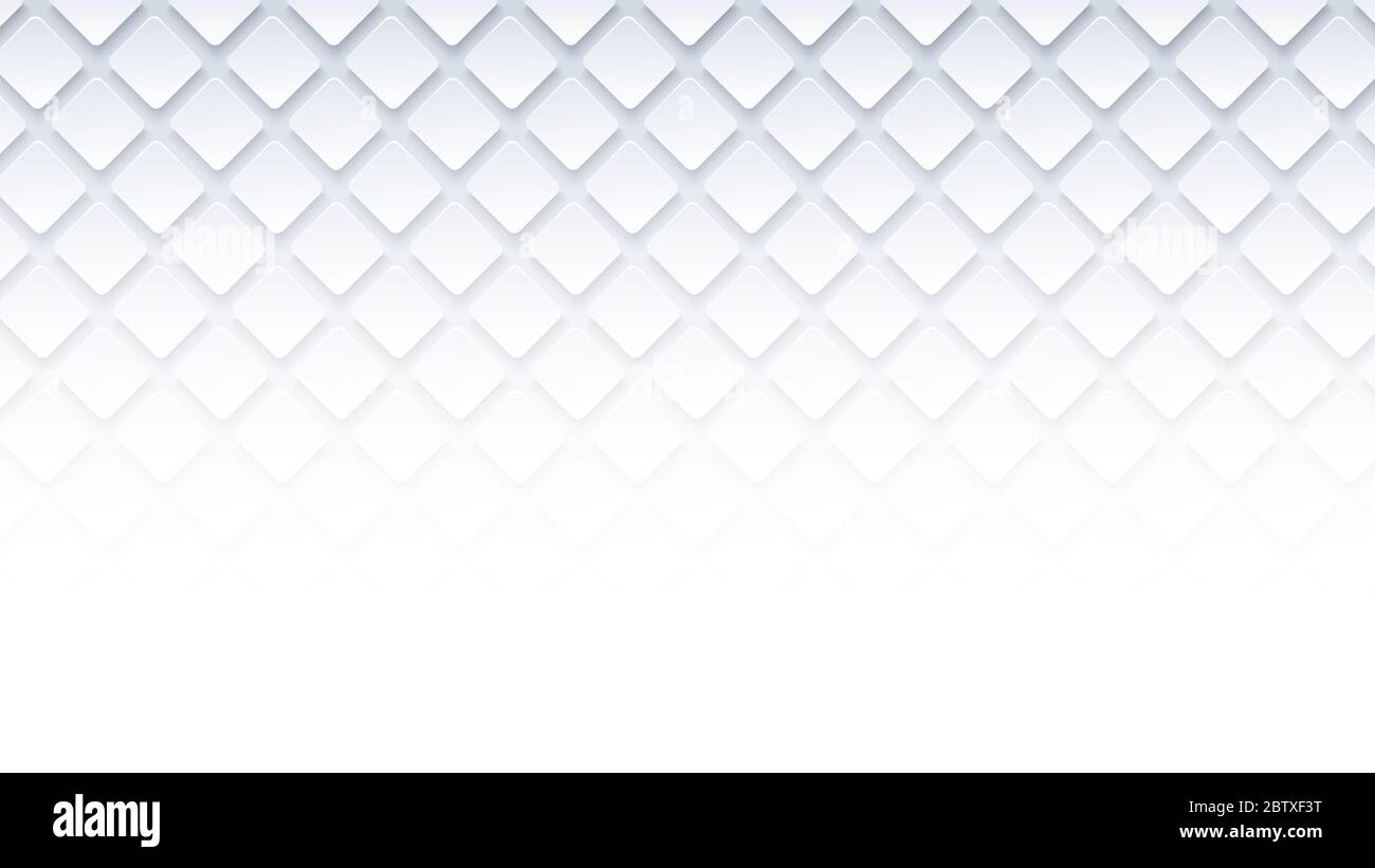 white geometric square background in paper art style. Use for banner ...