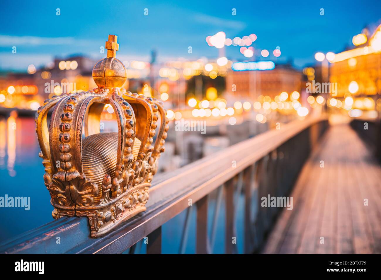 Stockholm, Sweden. Skeppsholmsbron - Skeppsholm Bridge With Its Famous ...