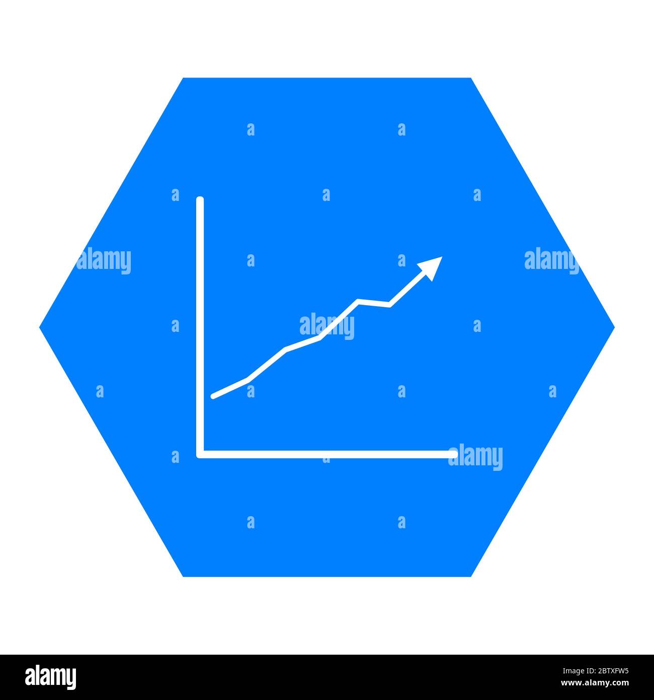 Chart and hexagon Stock Photo - Alamy