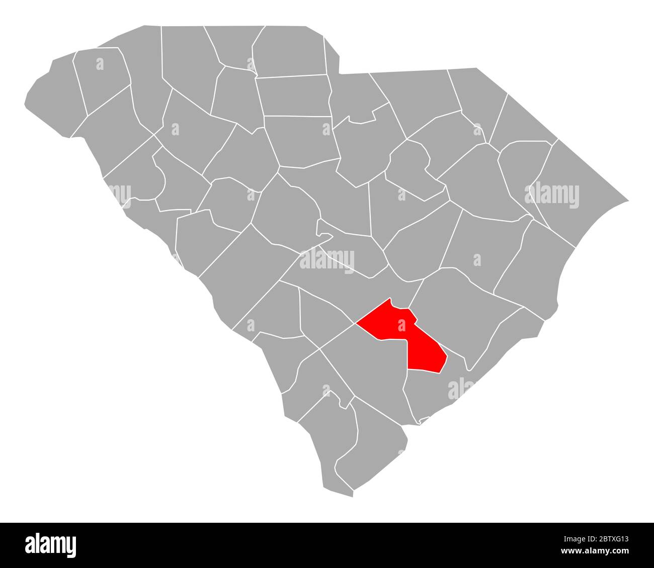 Map of Dorchester in South Carolina Stock Photo - Alamy