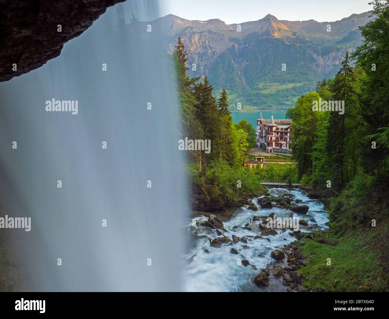 Giessbach falls hi-res stock photography and images - Alamy