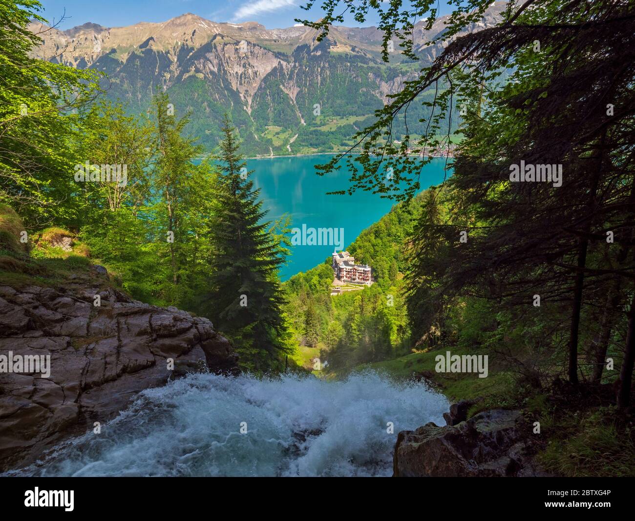 Giessbach waterfalls, Switzerland Stock Photo - Alamy