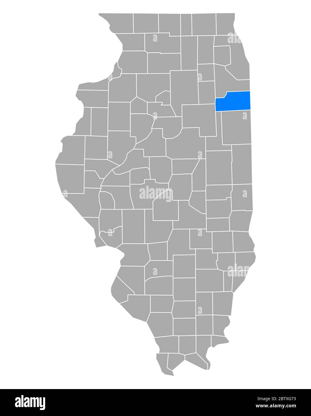 Map of Kankakee in Illinois Stock Photo - Alamy