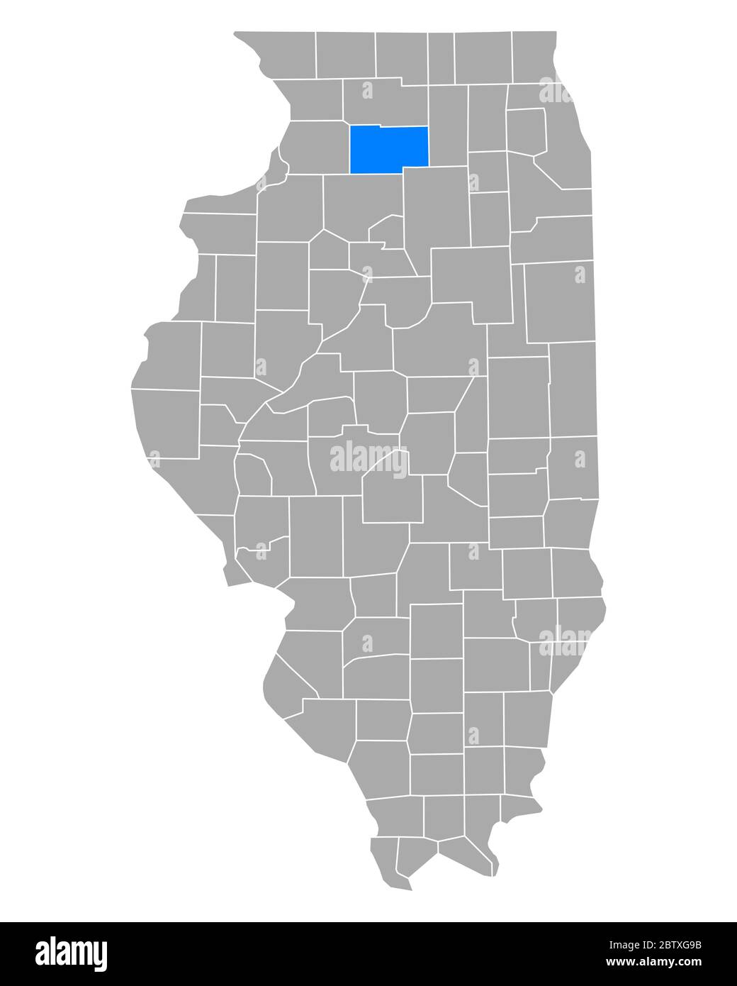 Map of Lee in Illinois Stock Photo - Alamy