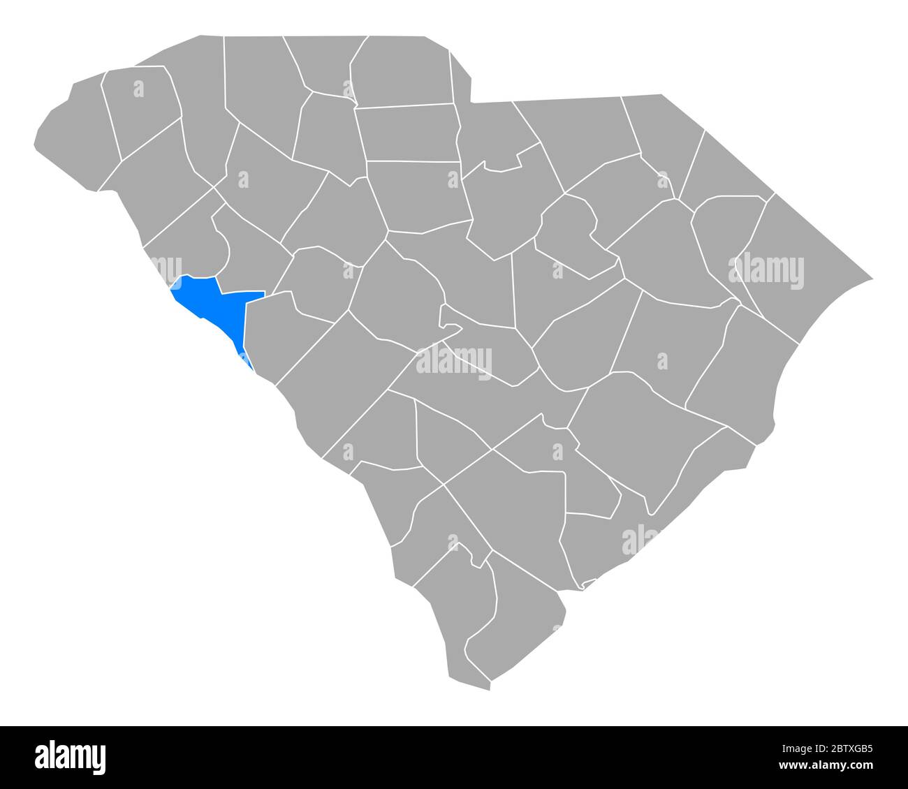 Map of McCormick in South Carolina Stock Photo - Alamy