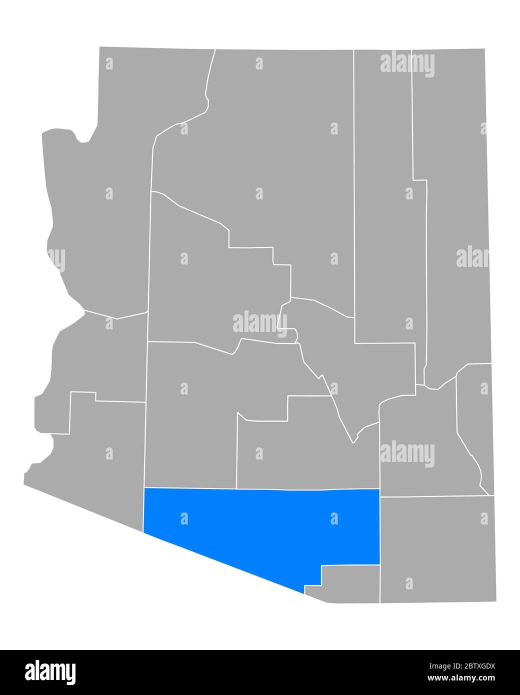 Pima county map hi-res stock photography and images - Alamy