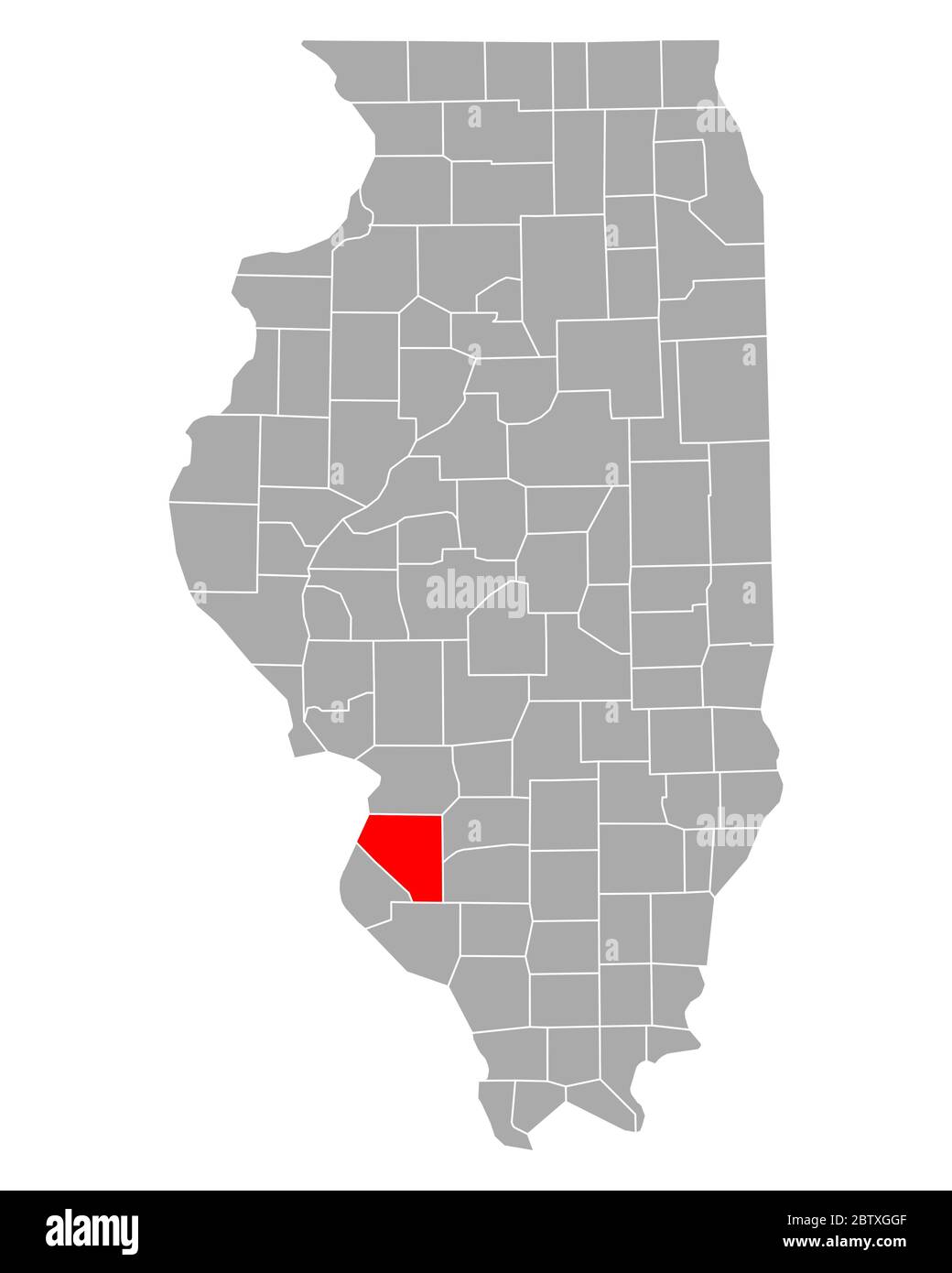 Map of St Clair in Illinois Stock Photo - Alamy