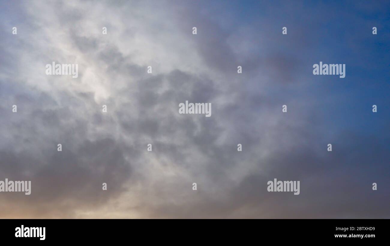 Dark sky with heavy and rainy clouds. Sky background Stock Photo - Alamy