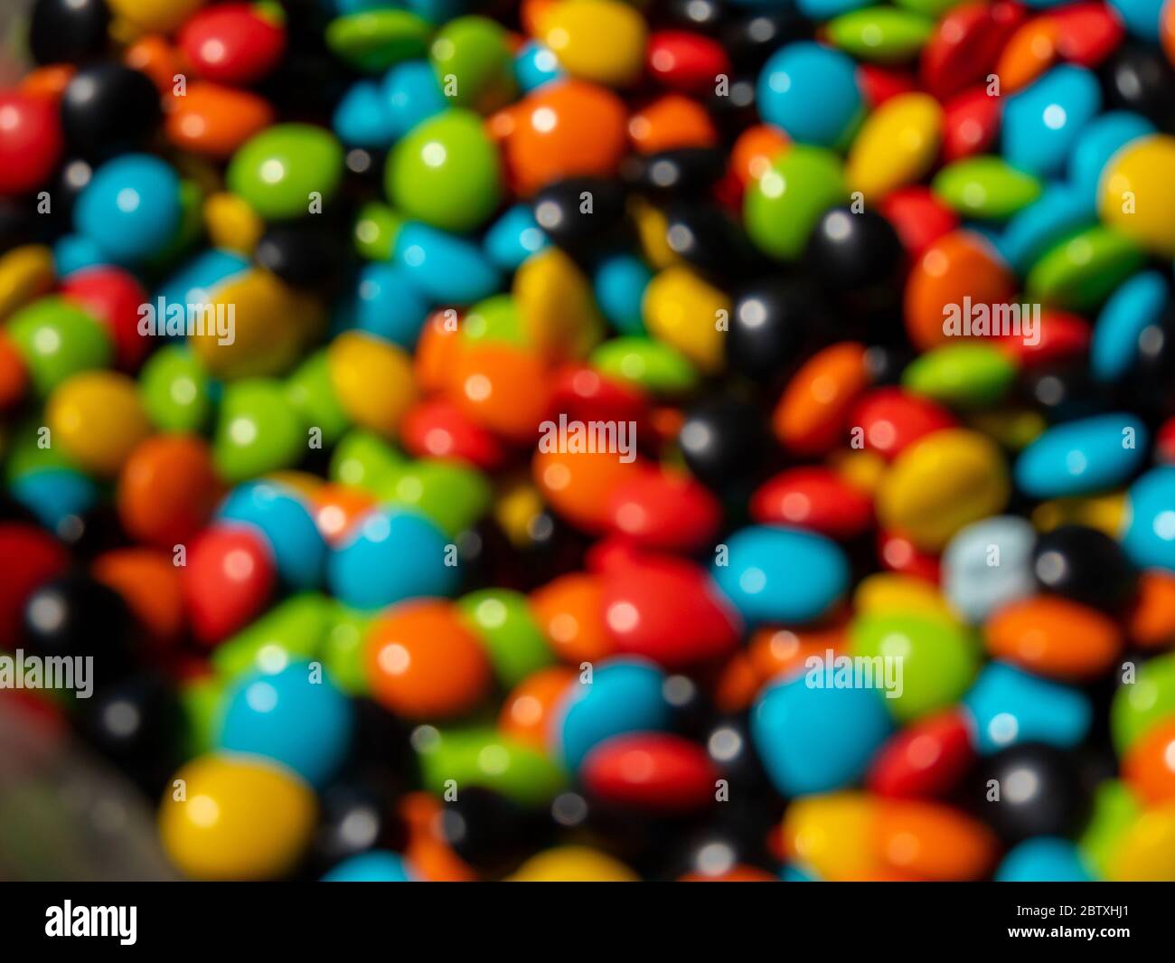Defocus Colorful sweet circle shape yummy candy balls texture Stock ...