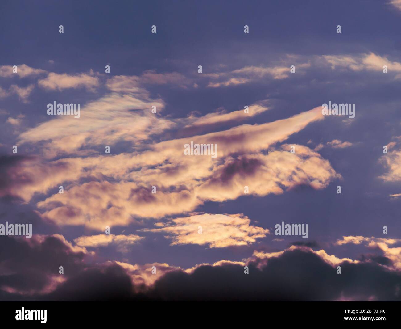 Dark sky with heavy and rainy clouds. Sky background Stock Photo - Alamy