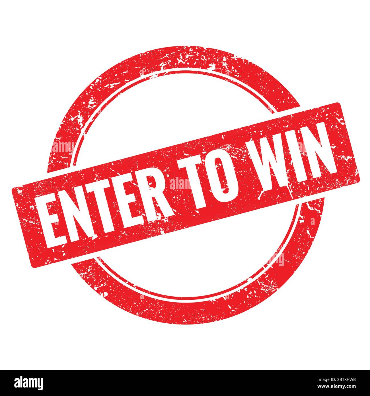 ENTER TO WIN red grungy round stamp sign Stock Photo - Alamy