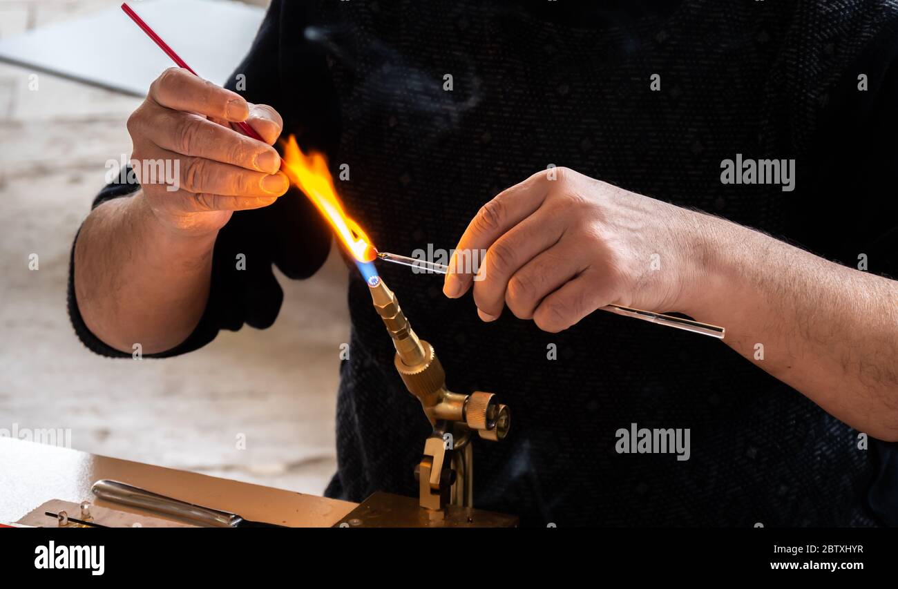 Glass making hi-res stock photography and images - Alamy