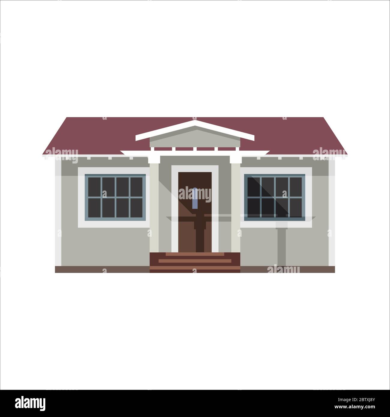 One story cottage Stock Vector Images - Alamy