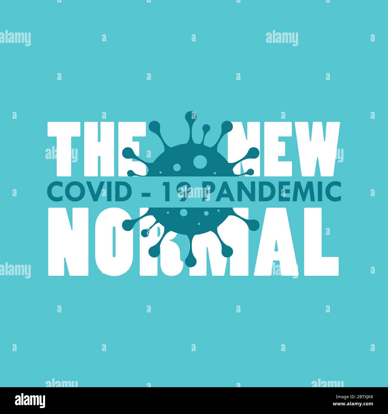 New normal covid-19 banner vector illustration. 2019 Novel Coronavirus ...