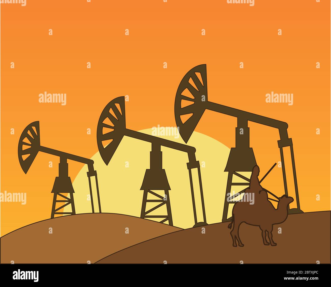 Barren landscape Stock Vector Images - Alamy