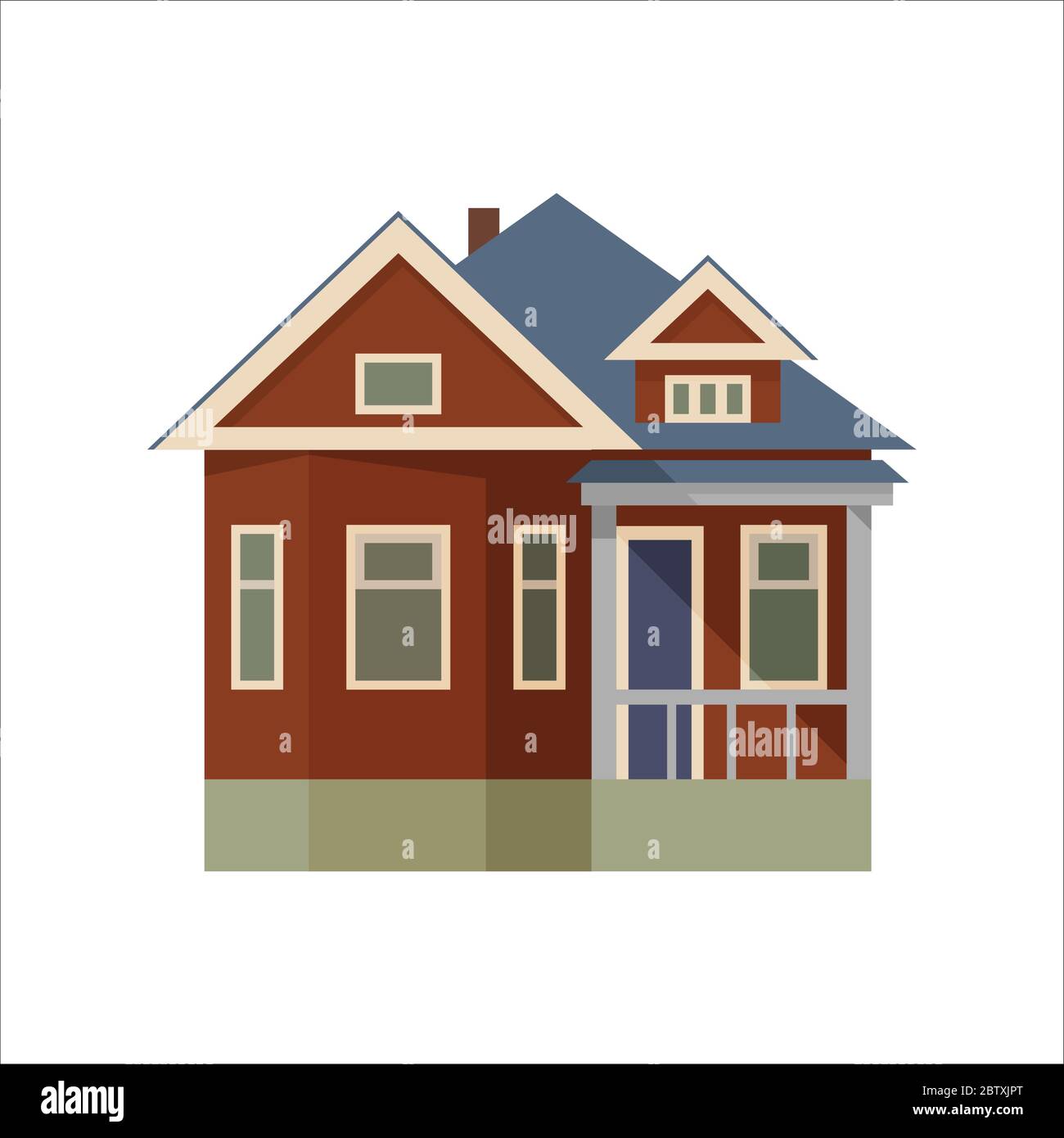 American style home Stock Vector Images - Alamy