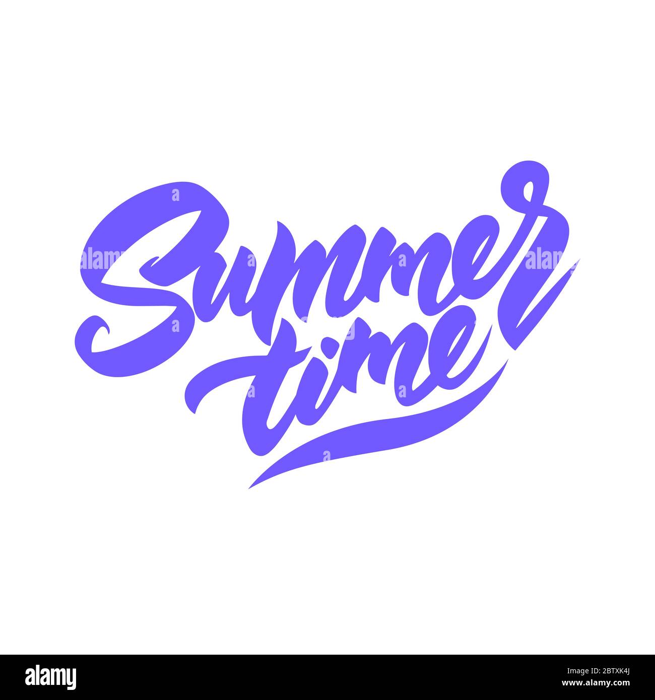 Word art brush lettering art hi-res stock photography and images - Alamy