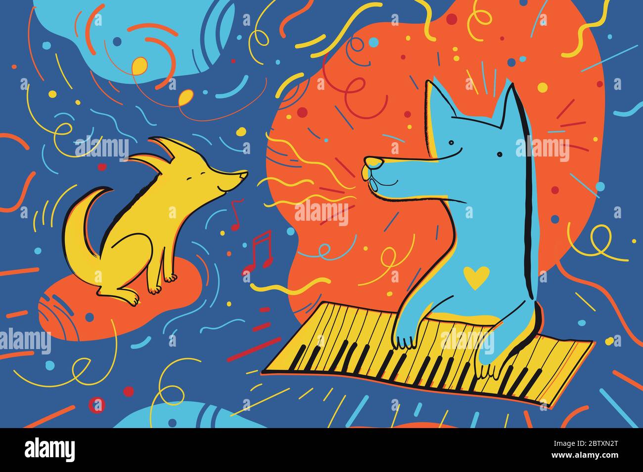 Piano at tail Stock Vector Images - Alamy