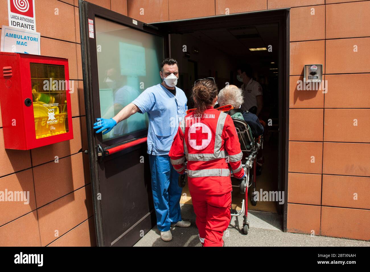 Italy, Pavia, San Matteo hospital, first aid covid Stock Photo - Alamy
