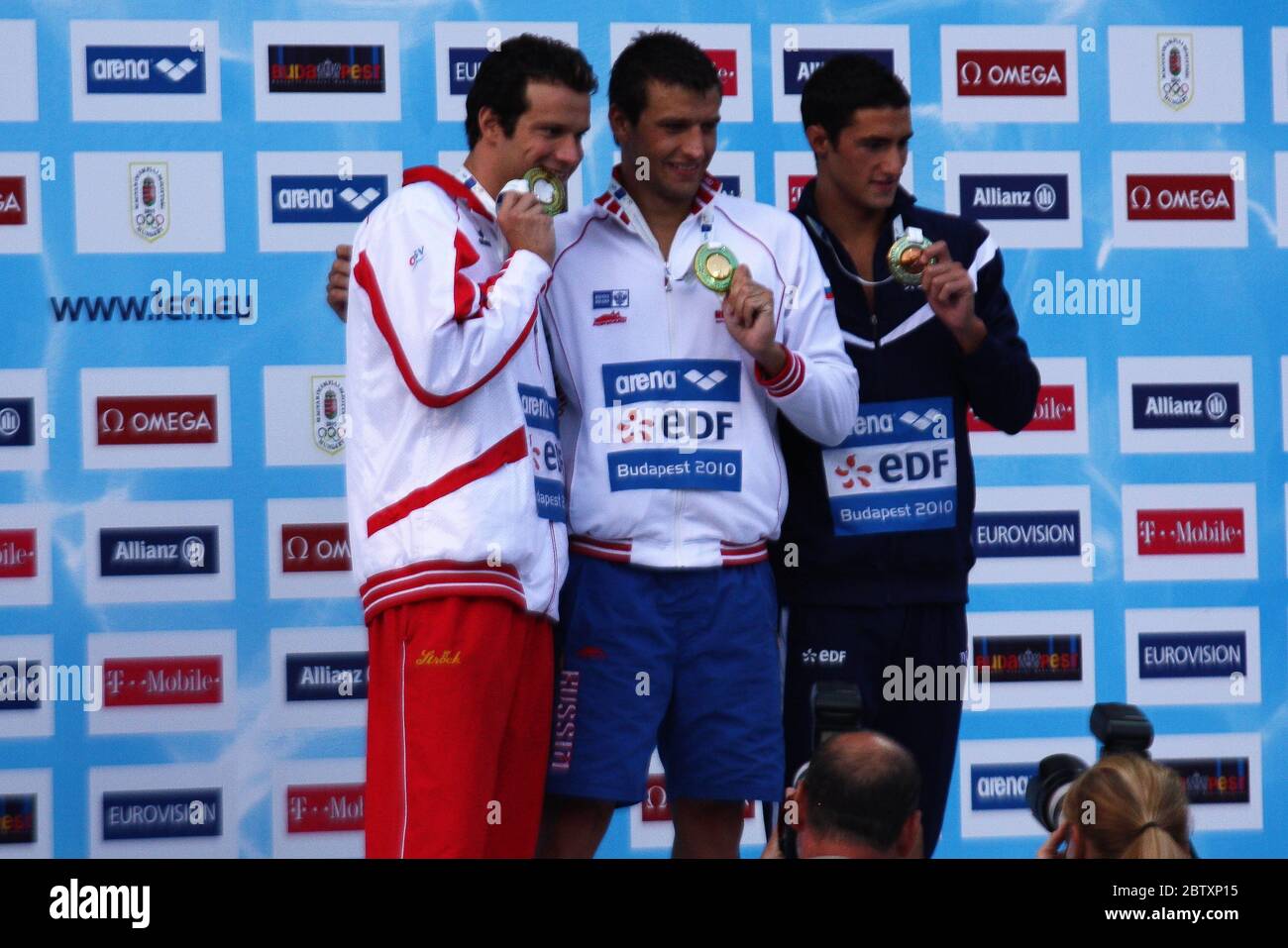 Marcus Rogan of Autriche , Stanislav Donets of Russia and Benjamin ...