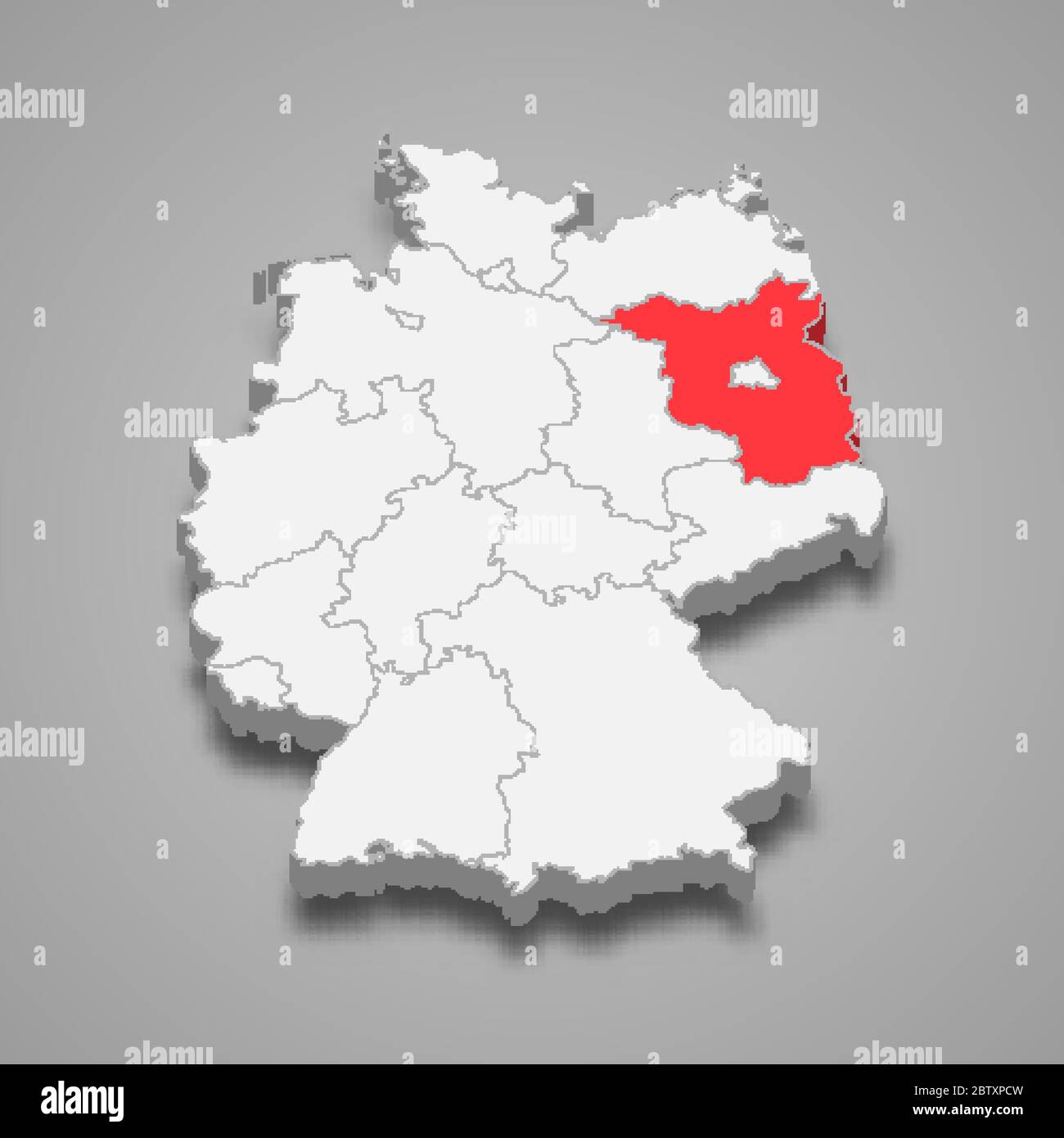 Greater germany administrative map hi-res stock photography and images ...
