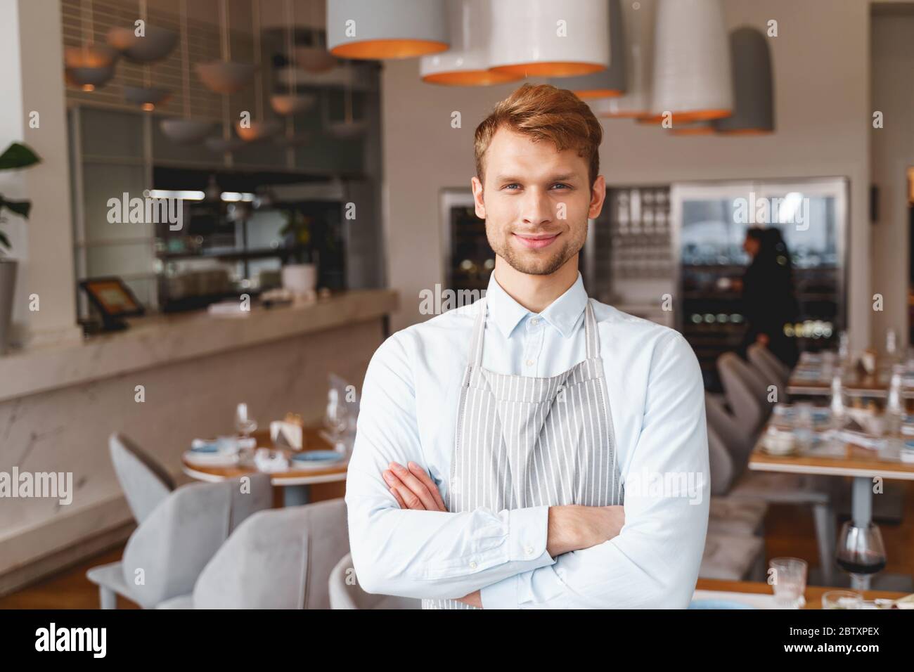 Worker employee staff bartender hi-res stock photography and images - Alamy