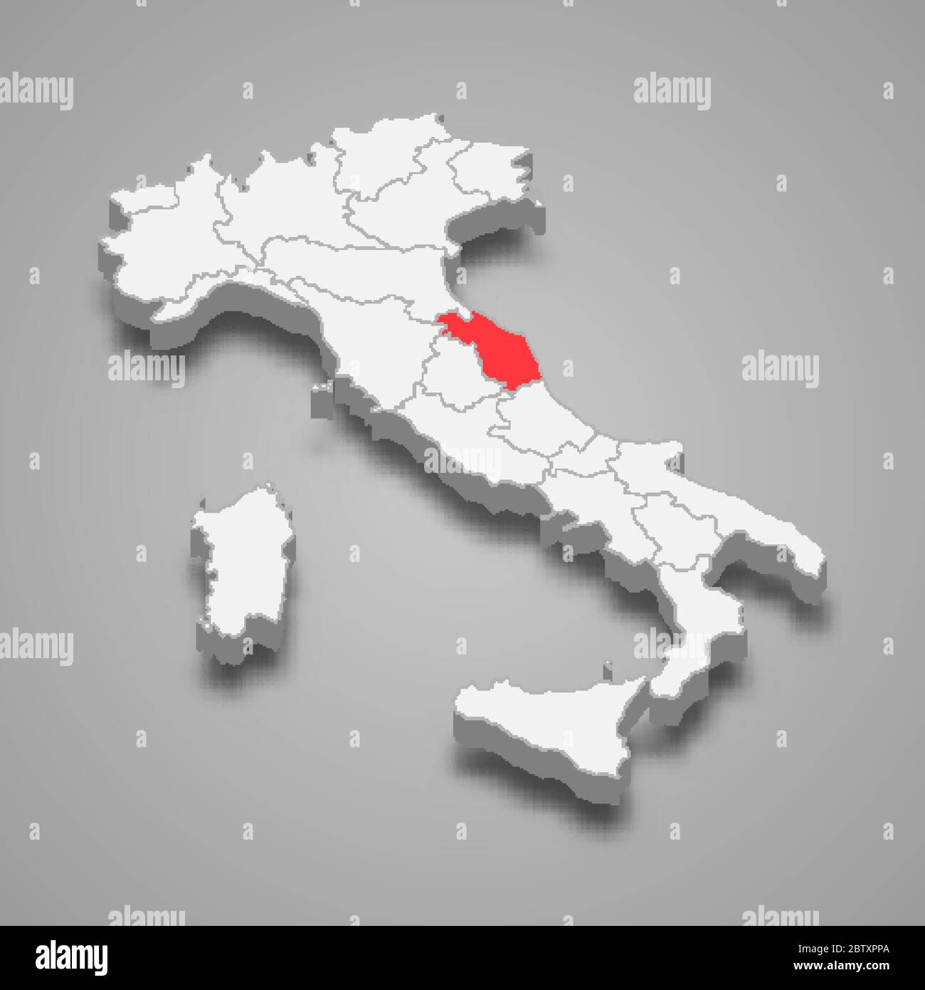 Marche map hi-res stock photography and images - Alamy