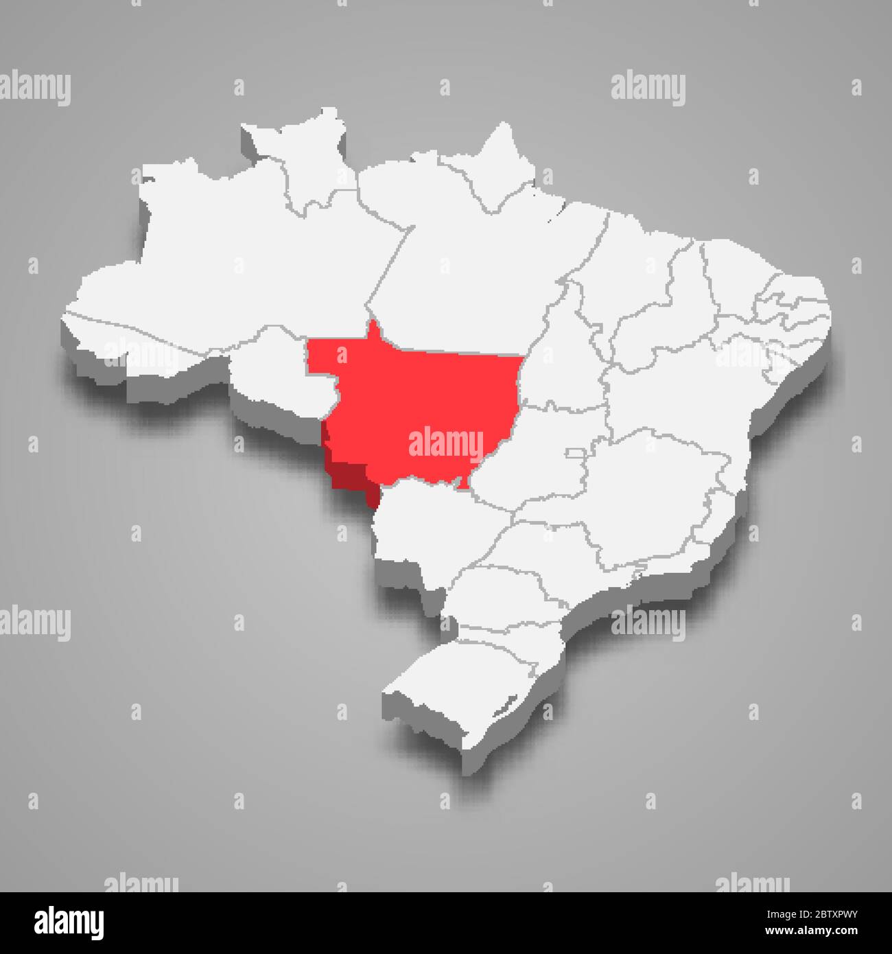 Mato grosso outline Stock Vector Images - Alamy