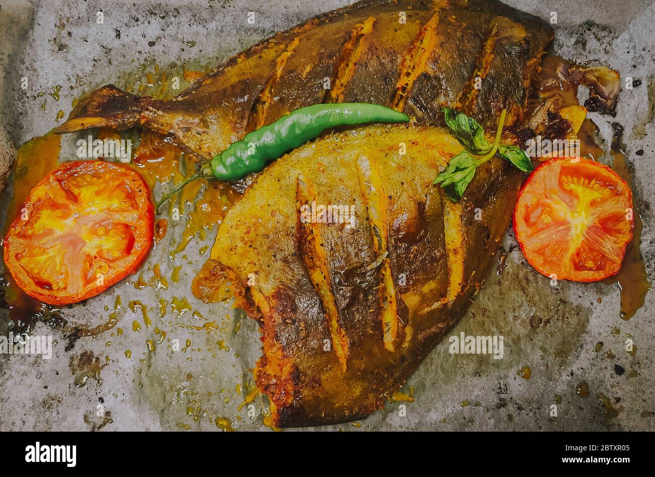 Pomfret barbecue hi-res stock photography and images - Alamy