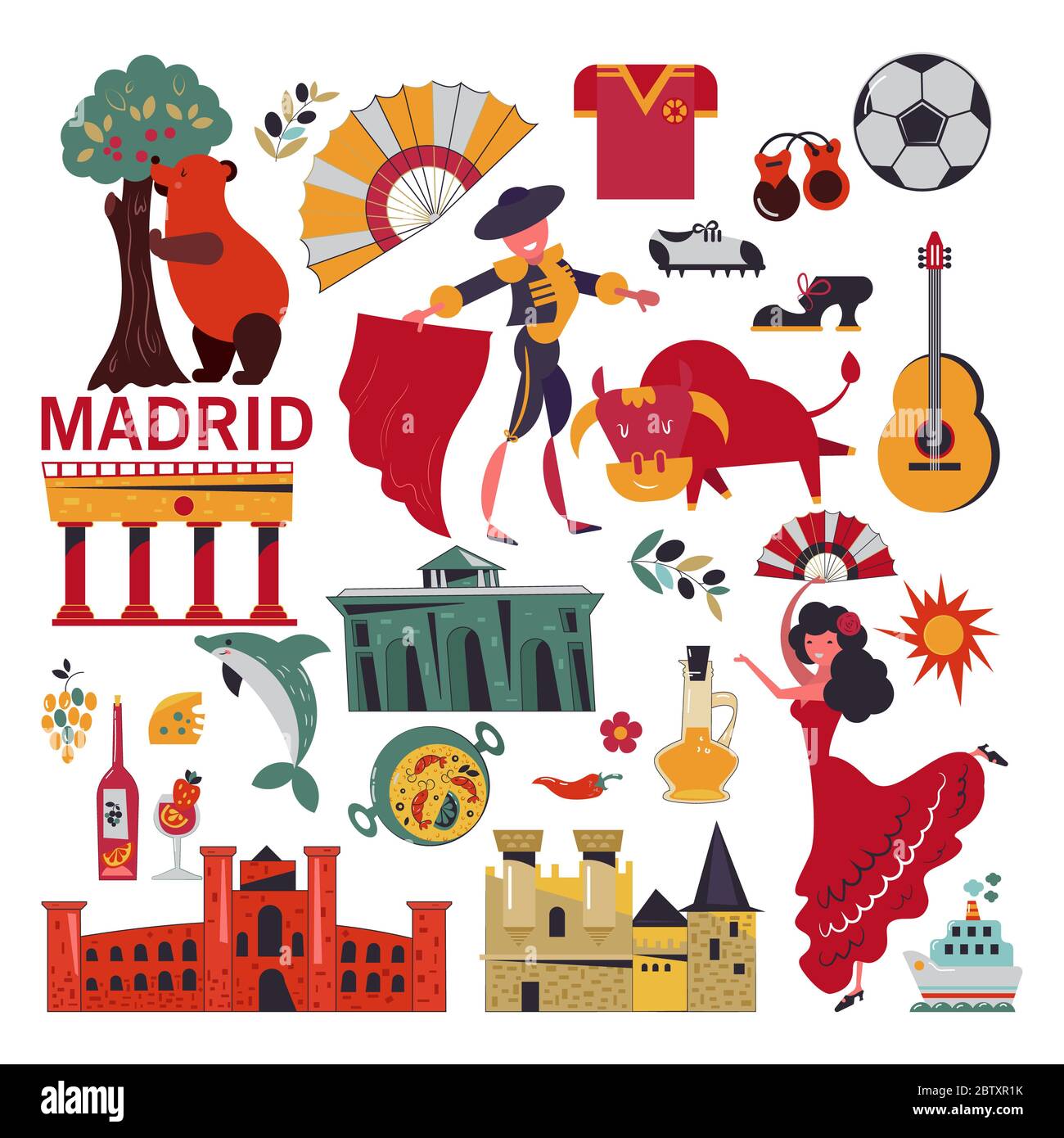 Music flat icons on Cut Out Stock Images & Pictures - Alamy