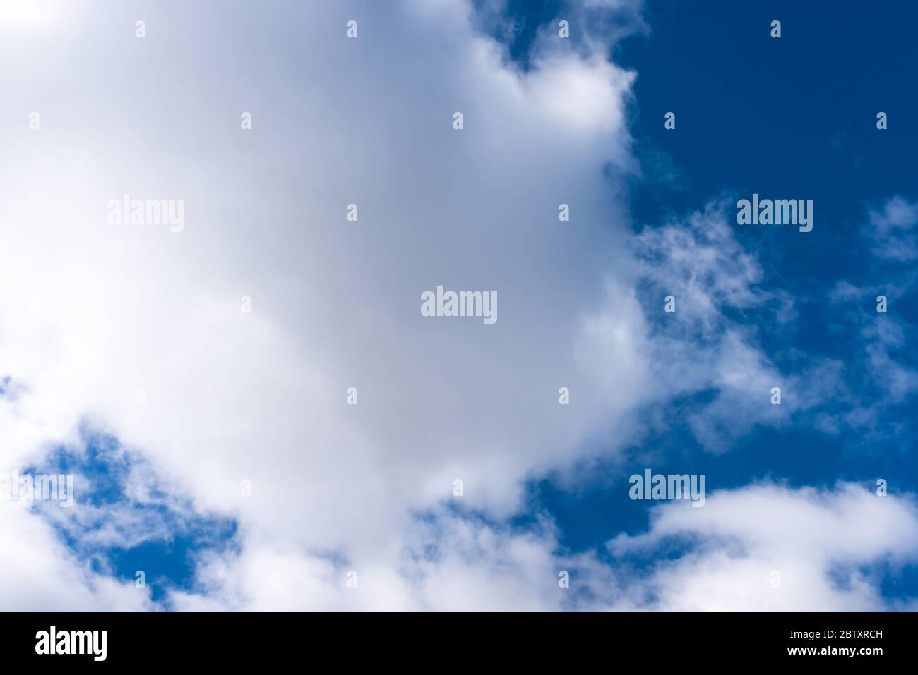 Beautiful sky with volumetric clouds, and the rays of the sun Stock ...