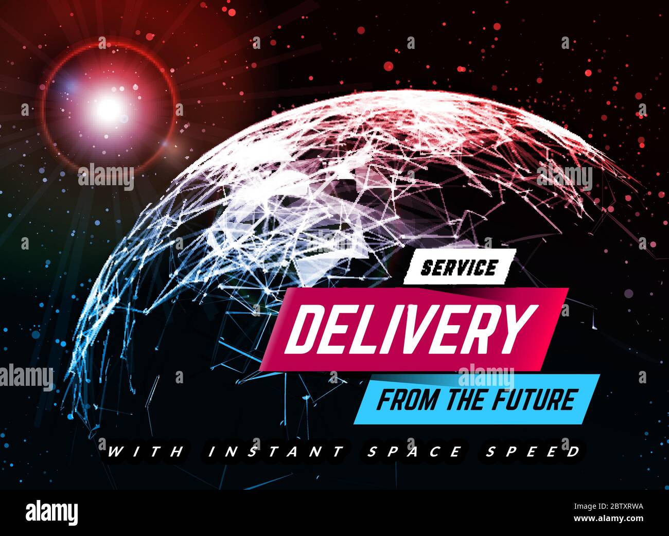 Internet delivery Stock Vector Images - Alamy