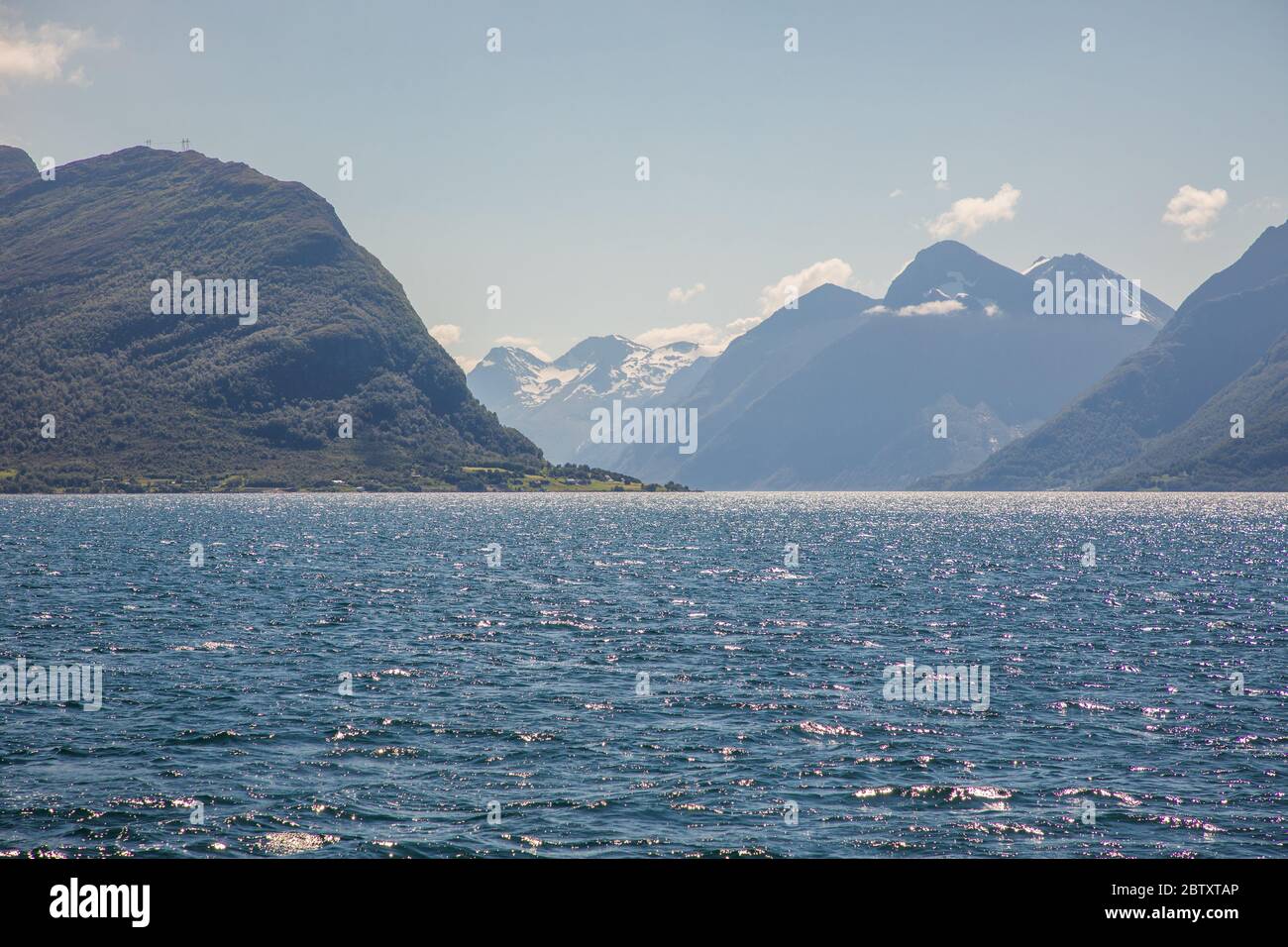 Fjord in Norway - nature and travel background Stock Photo - Alamy