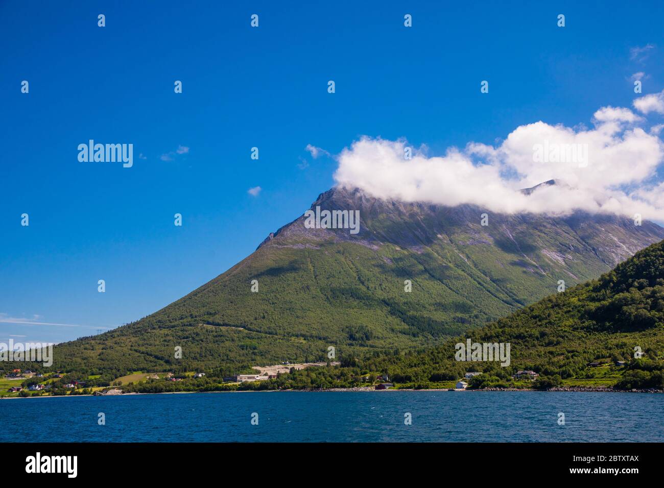 Fjord in Norway - nature and travel background Stock Photo - Alamy